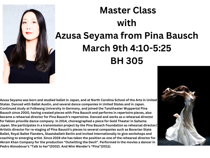 Azusa Seyama Master Class | Barnard Dance